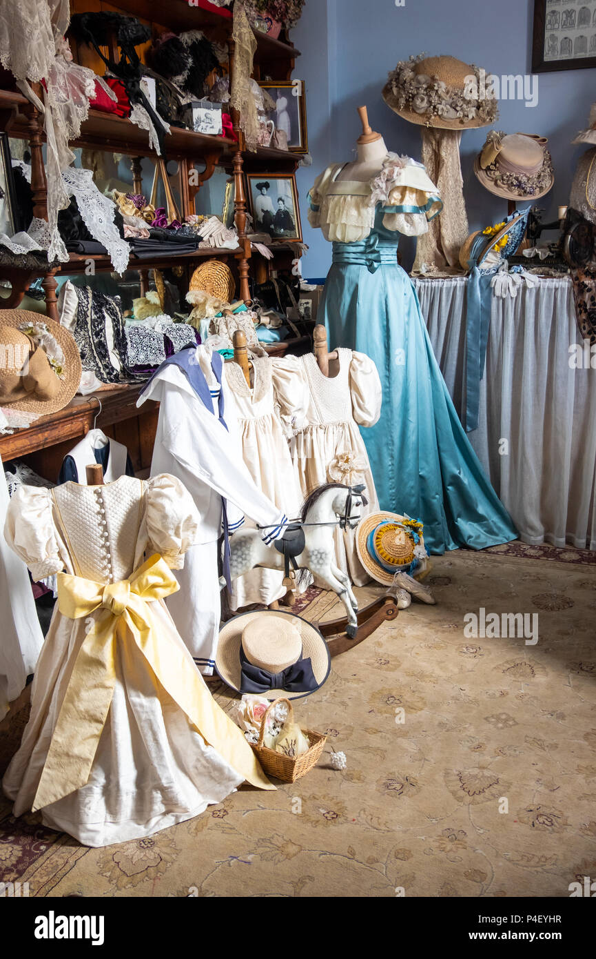 The dressing roon in The Millinery Shop at Blists Hill Victorian town ...