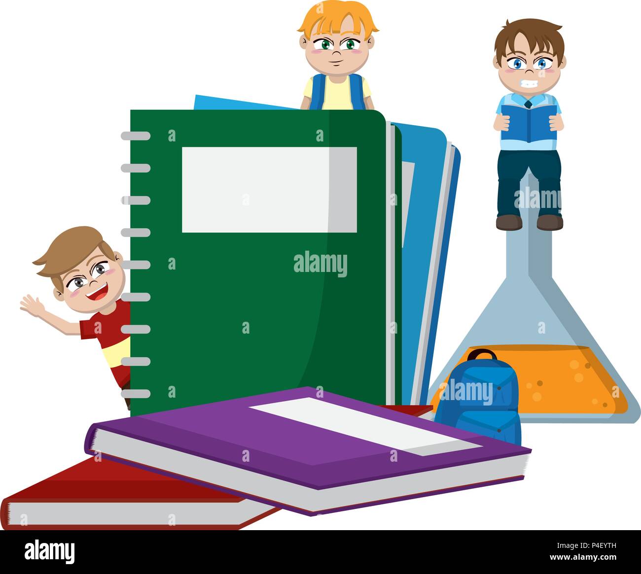 Primary junior school children Stock Vector Images - Alamy