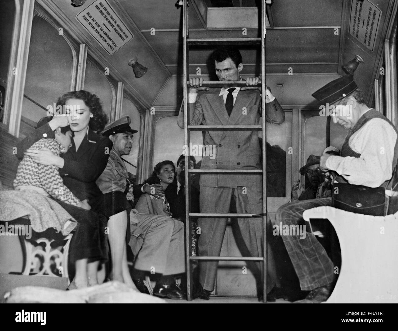 Linda darnell jack palance chance Black and White Stock Photos & Images ...
