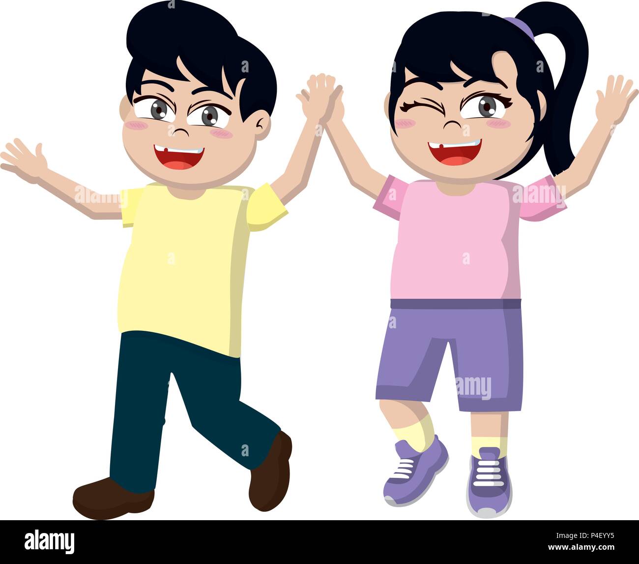 Children hands up Cut Out Stock Images & Pictures - Alamy
