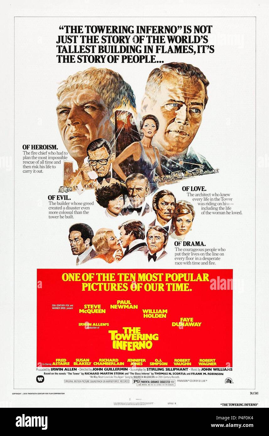 Original Film Title: THE TOWERING INFERNO. English Title: THE TOWERING ...