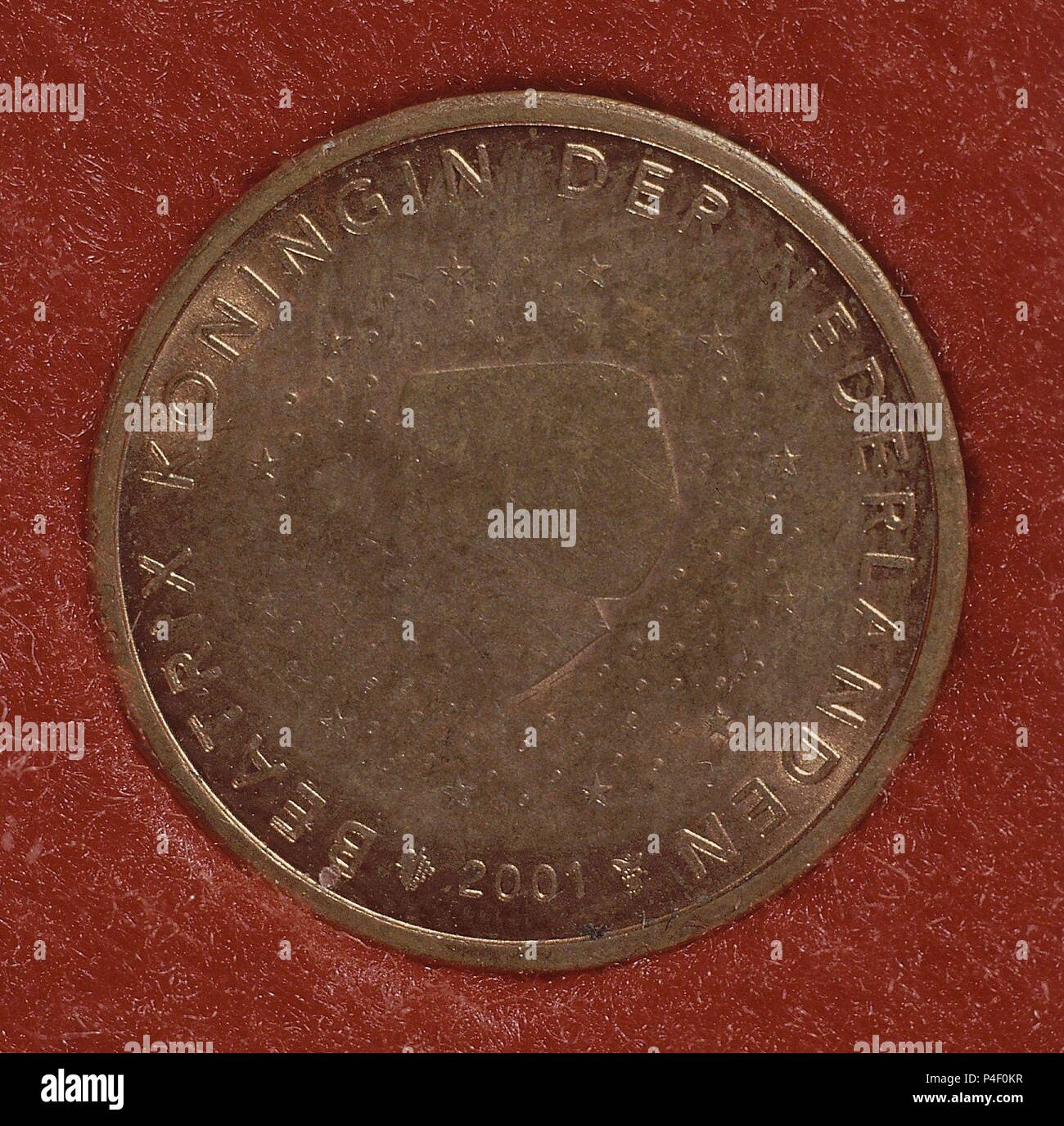 MONEDA DE DOS CENTIMOS DE EURO HOLANDES CON FECHA DE EMISION EN 2001 ...