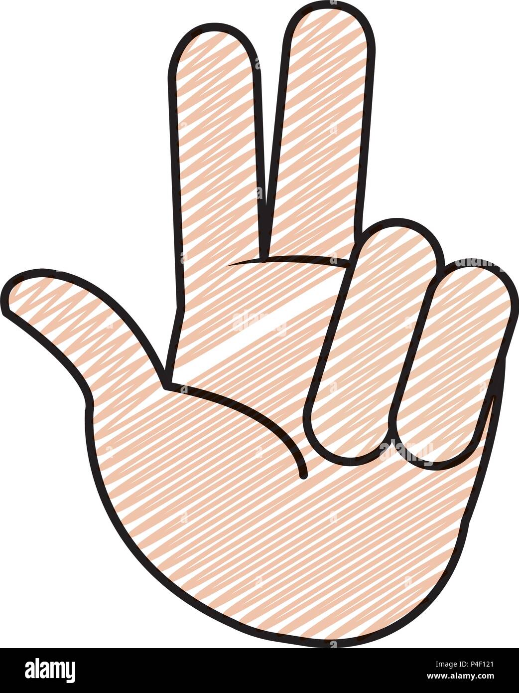 Index Finger Middle Finger Stock Vector Images - Alamy