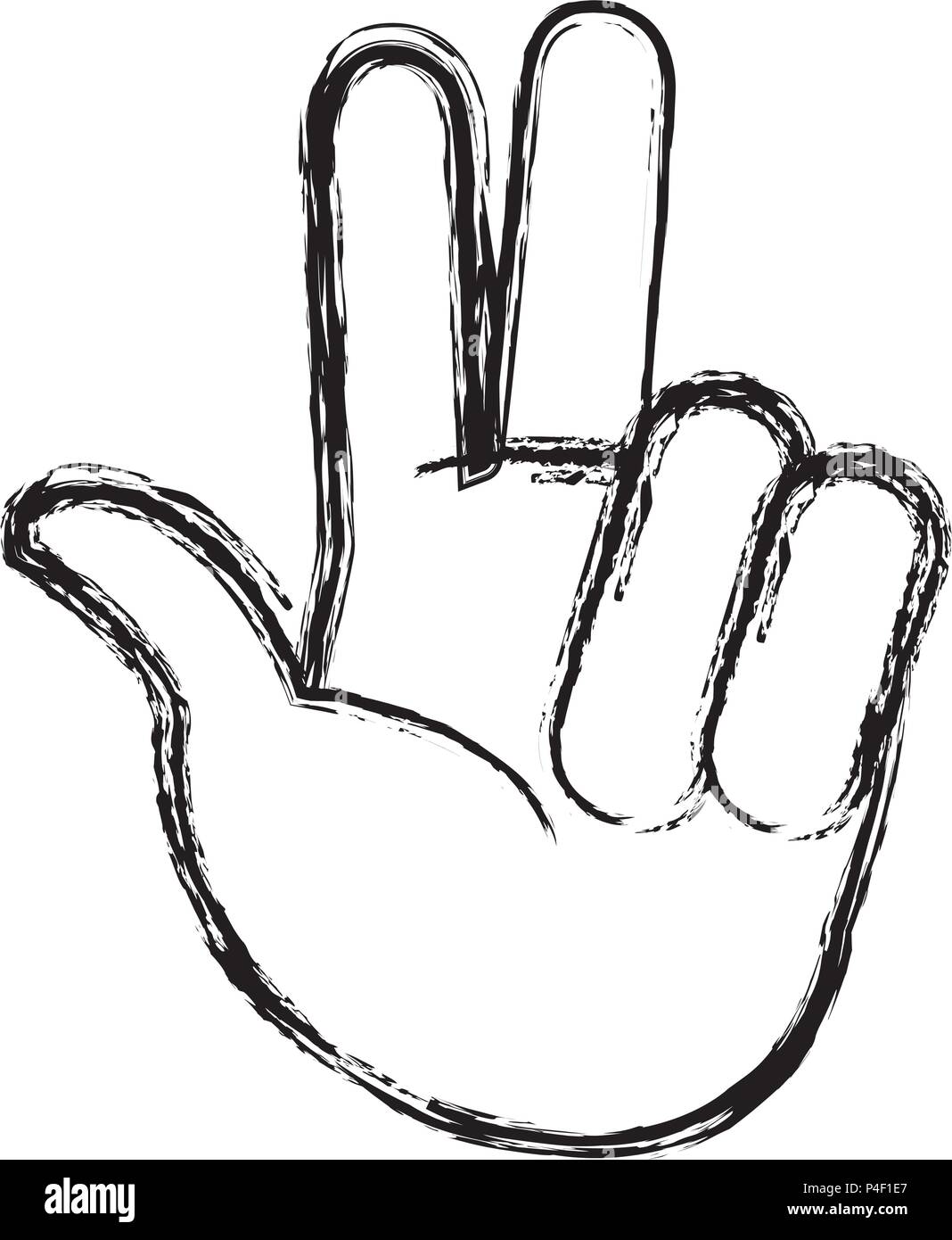 Index finger nail Stock Vector Images - Alamy