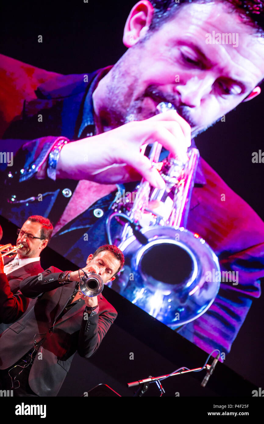 Wetzlar, Germany. 16th June, 2018. Till Brönner, German jazz trumpeter ...