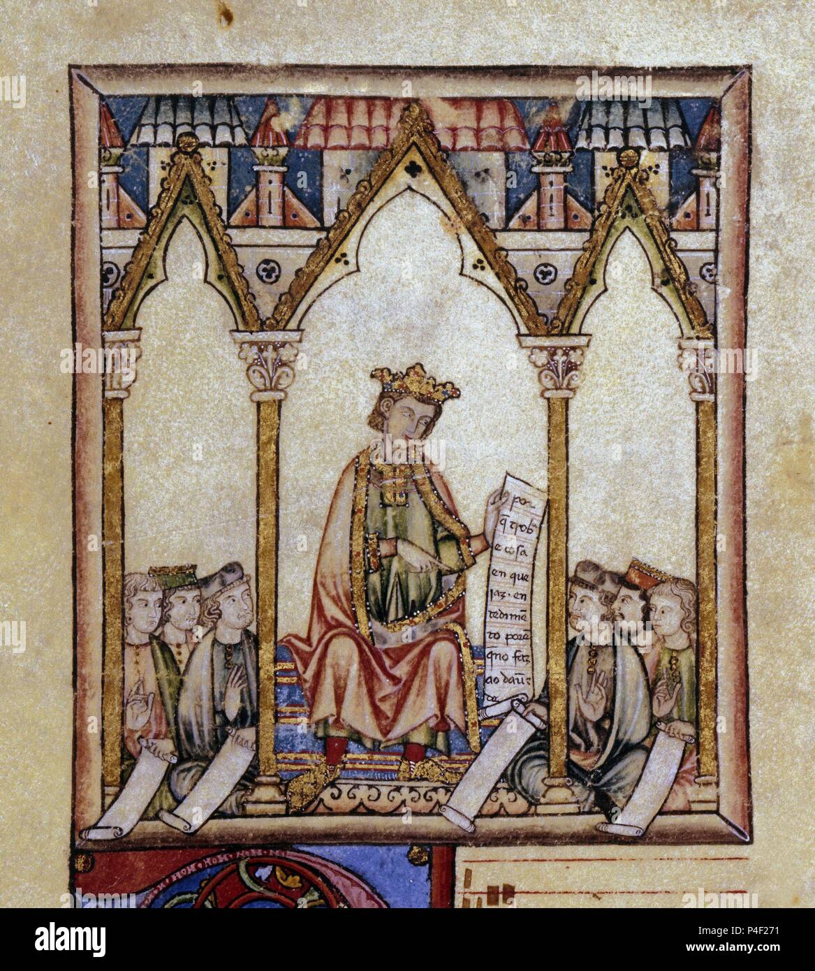 Cantigas de santa maria scribe hi-res stock photography and images - Alamy