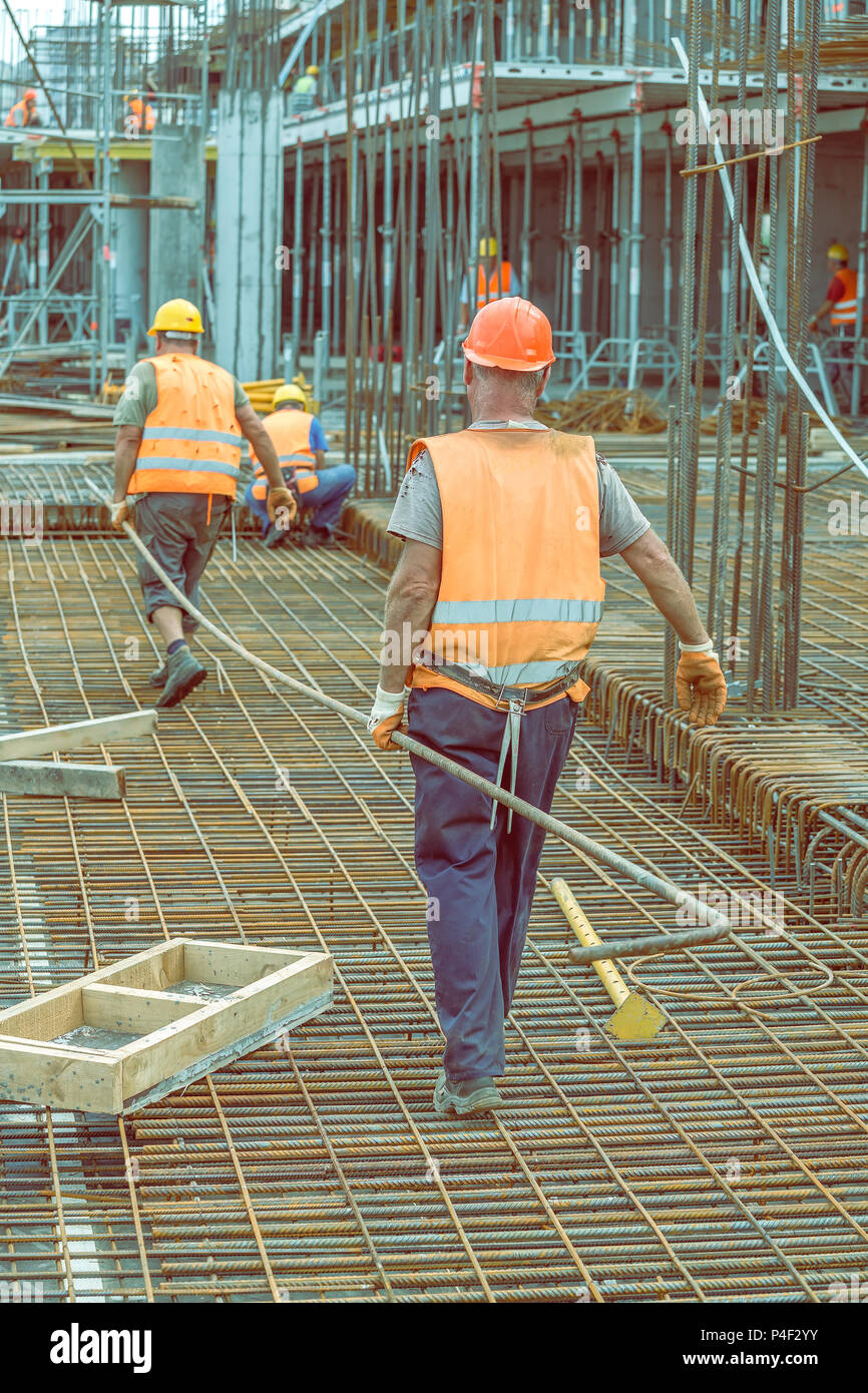 Steel Construction Workers