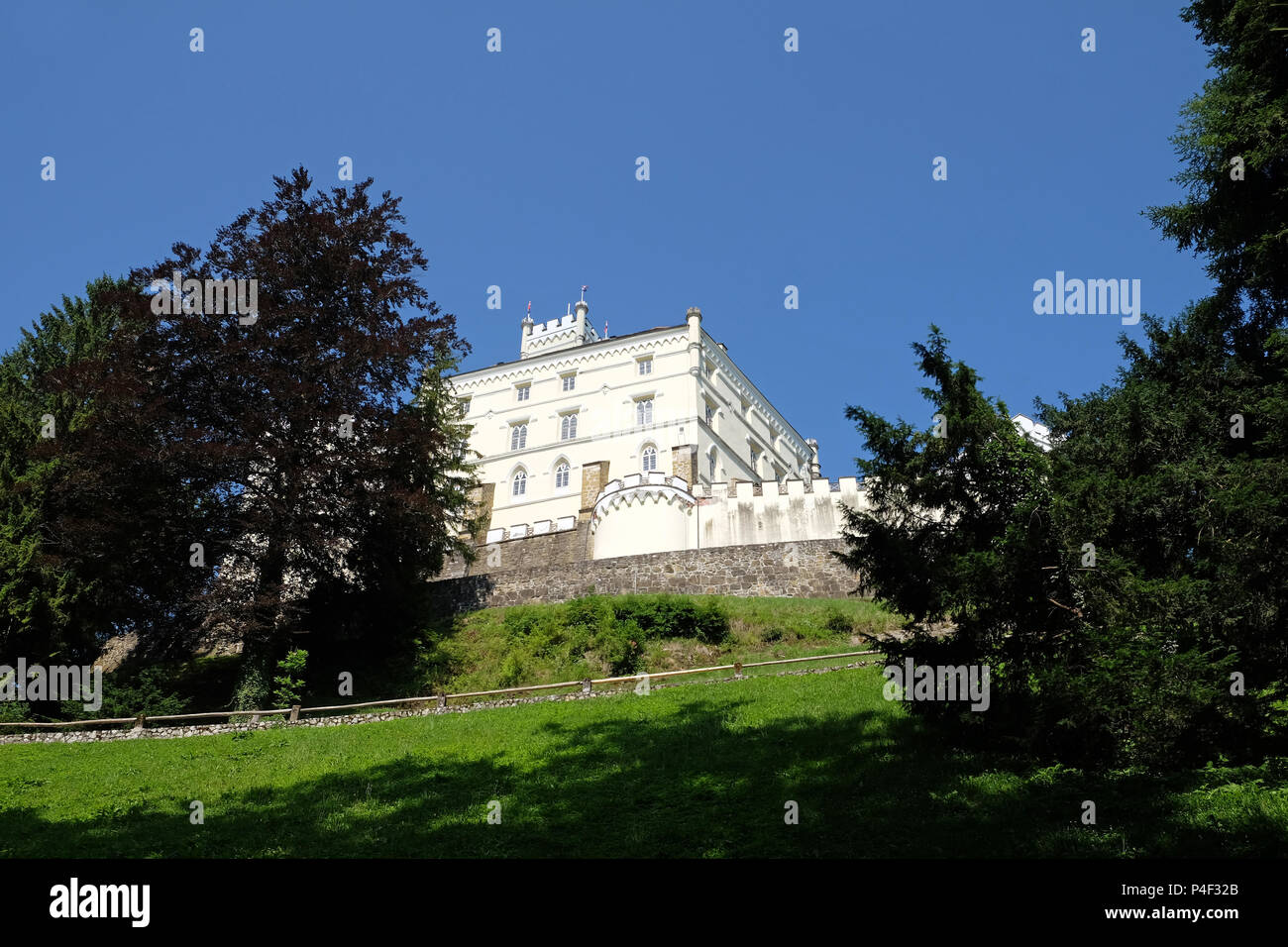 Castle Trakoscan in Croatia, built around 1334 as a Croatia's ...