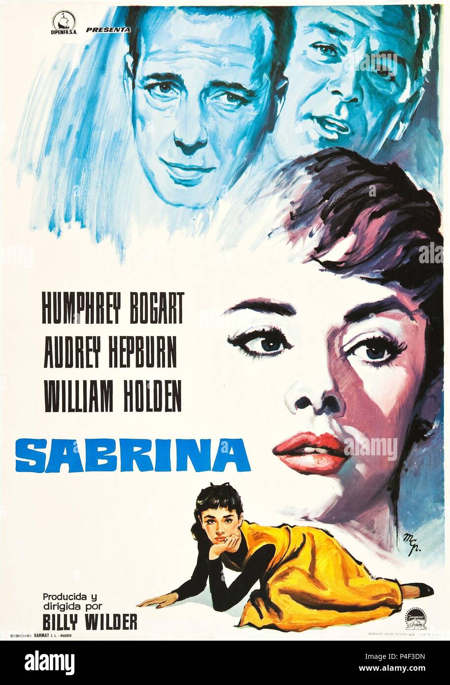 Original Film Title: SABRINA. English Title: SABRINA. Film Director: BILLY WILDER. Year: 1954 ...