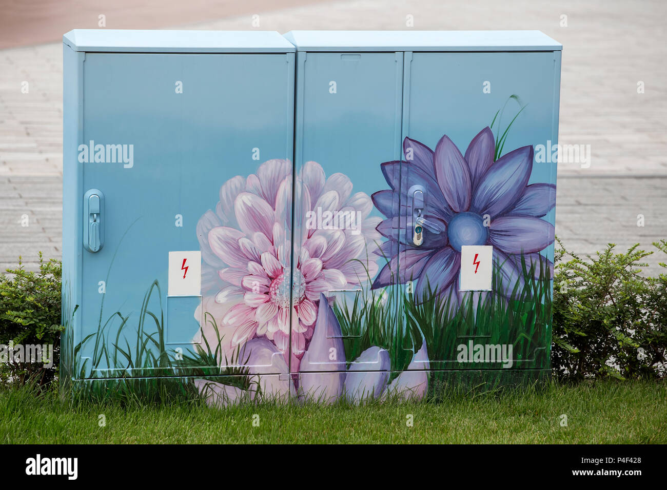 Corporation electricity box art solution to unsightly utility boxes ...