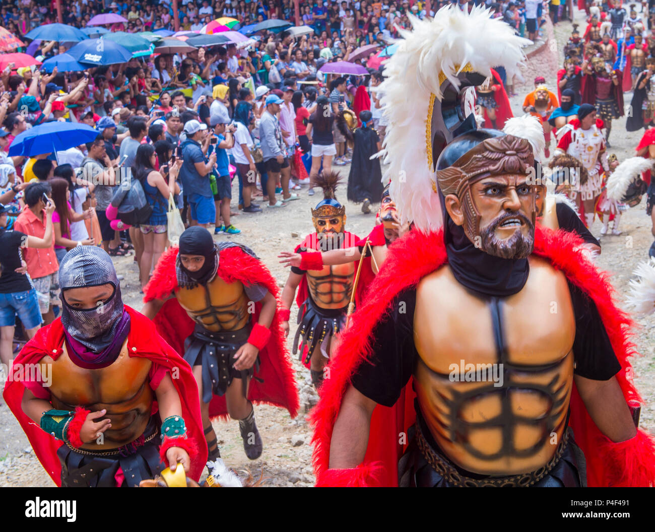 Participants in the Moriones festival in Boac Marinduque island the ...