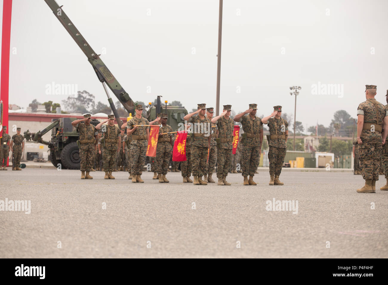 U.S. Marines with 1st Transportation Support Battalion, Combat Logistics Regiment 1, 1st Marine ...
