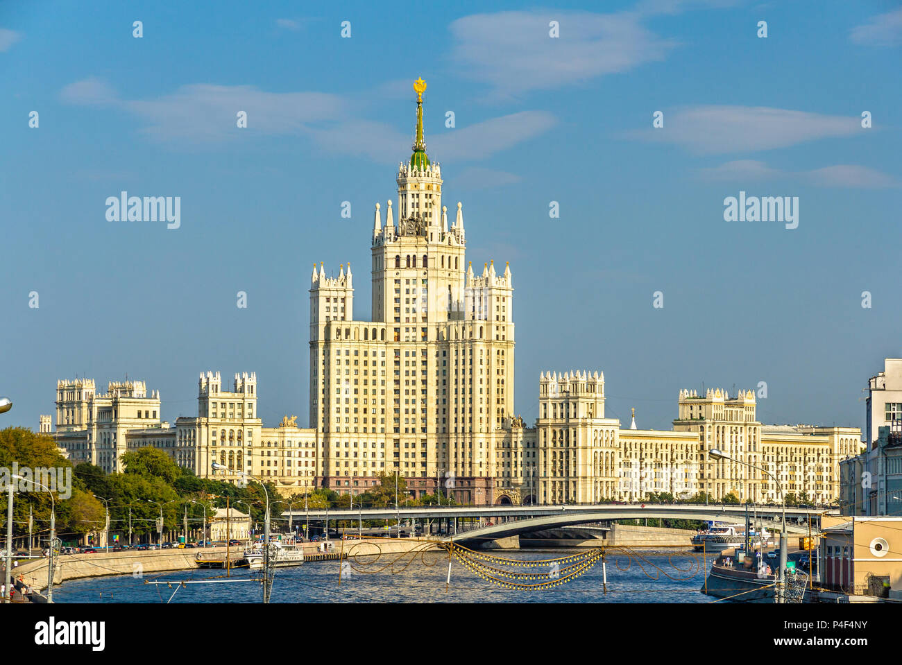 Soviet architecture facade apartment building hi-res stock photography ...
