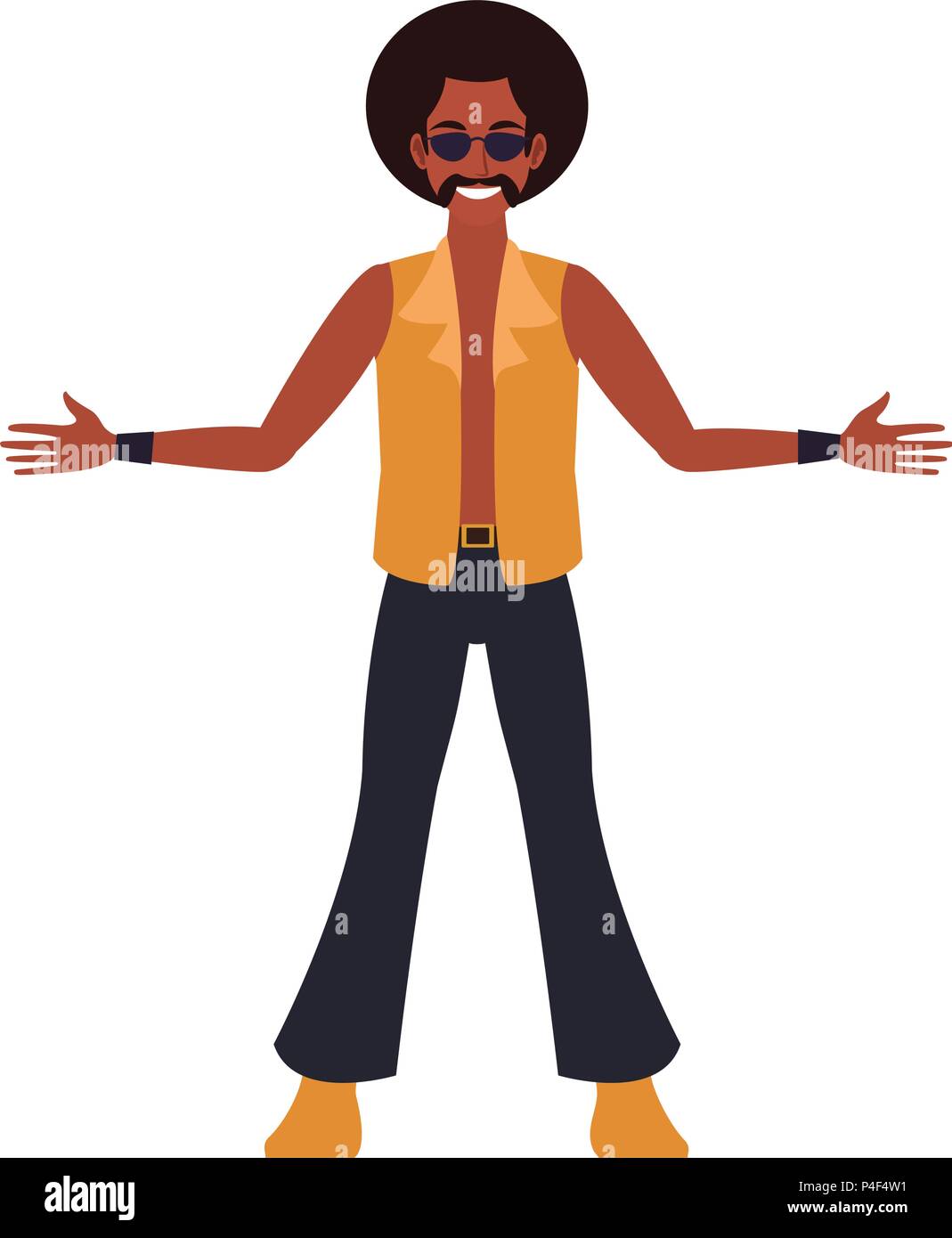 Disco man cartoon Stock Vector Image & Art - Alamy
