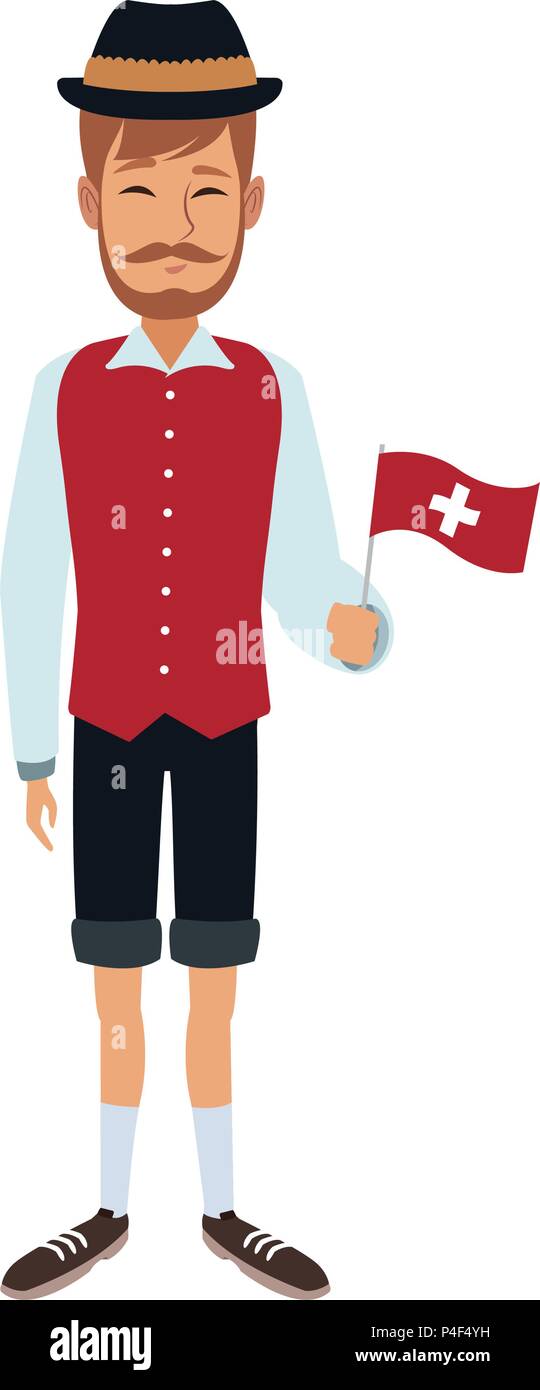 Swiss farmer man Stock Vector Image & Art - Alamy