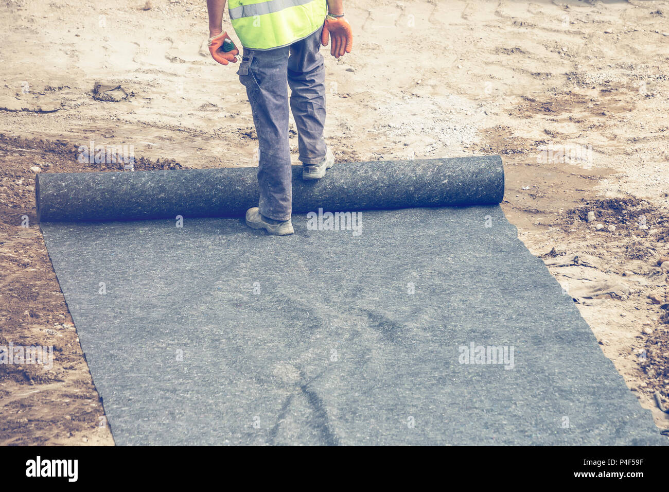 Geotextile gravel hi-res stock photography and images - Alamy