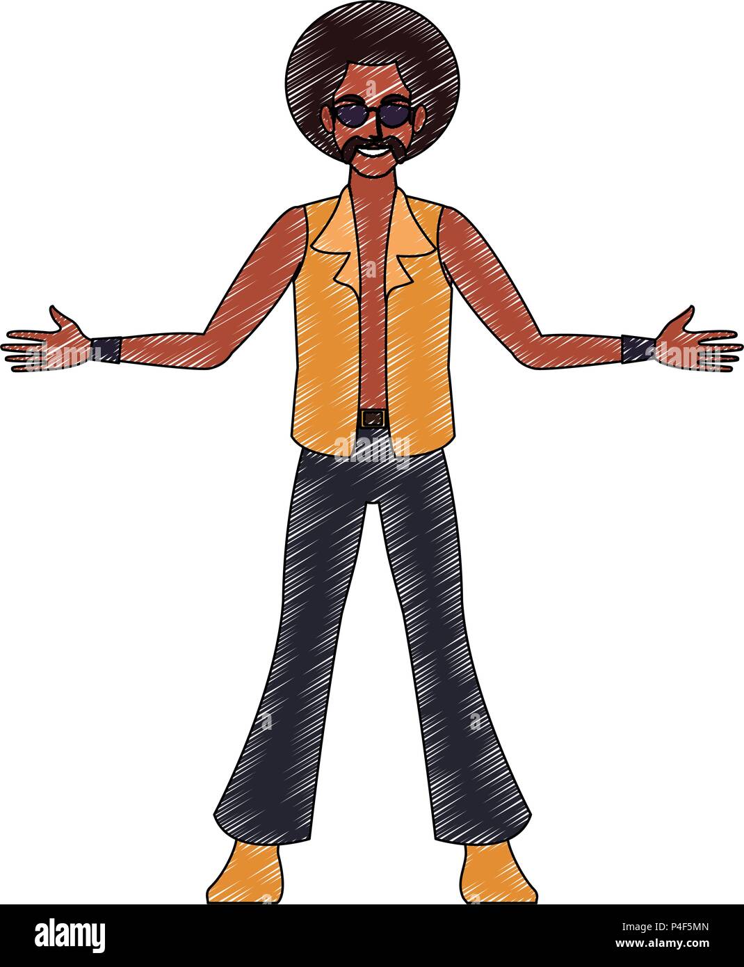 Disco man cartoon Stock Vector Image & Art - Alamy