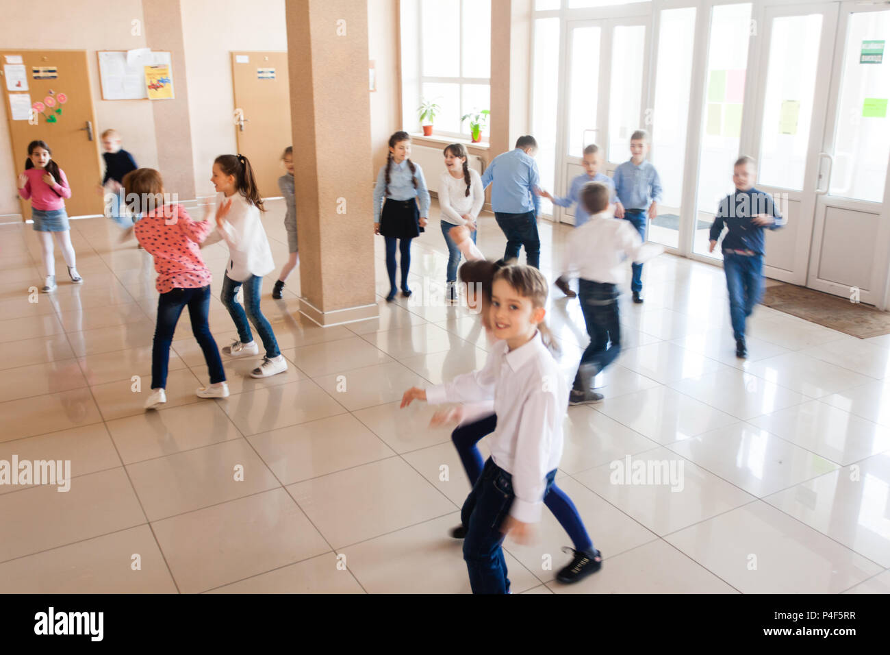 Children during break Stock Photo - Alamy