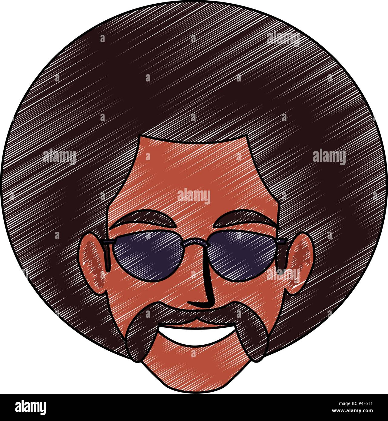 Disco man face Stock Vector Image & Art - Alamy