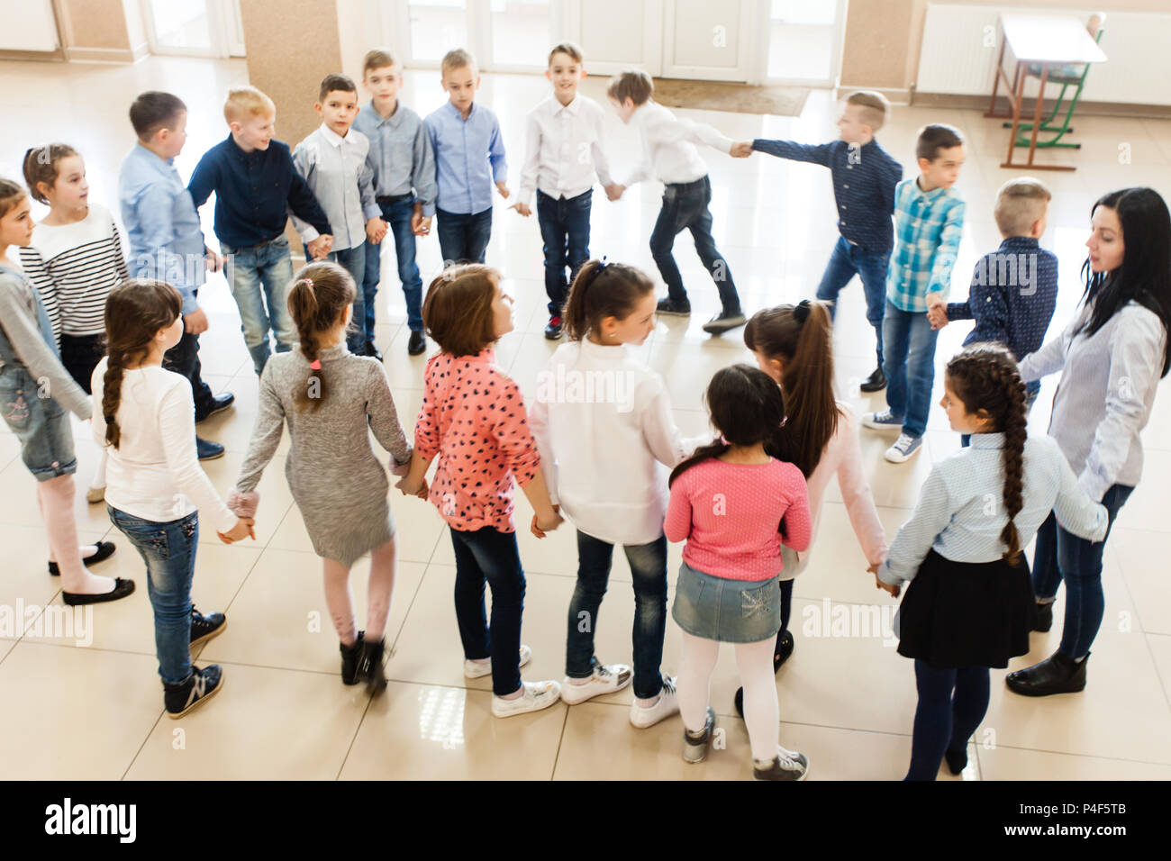 Children during break Stock Photo - Alamy