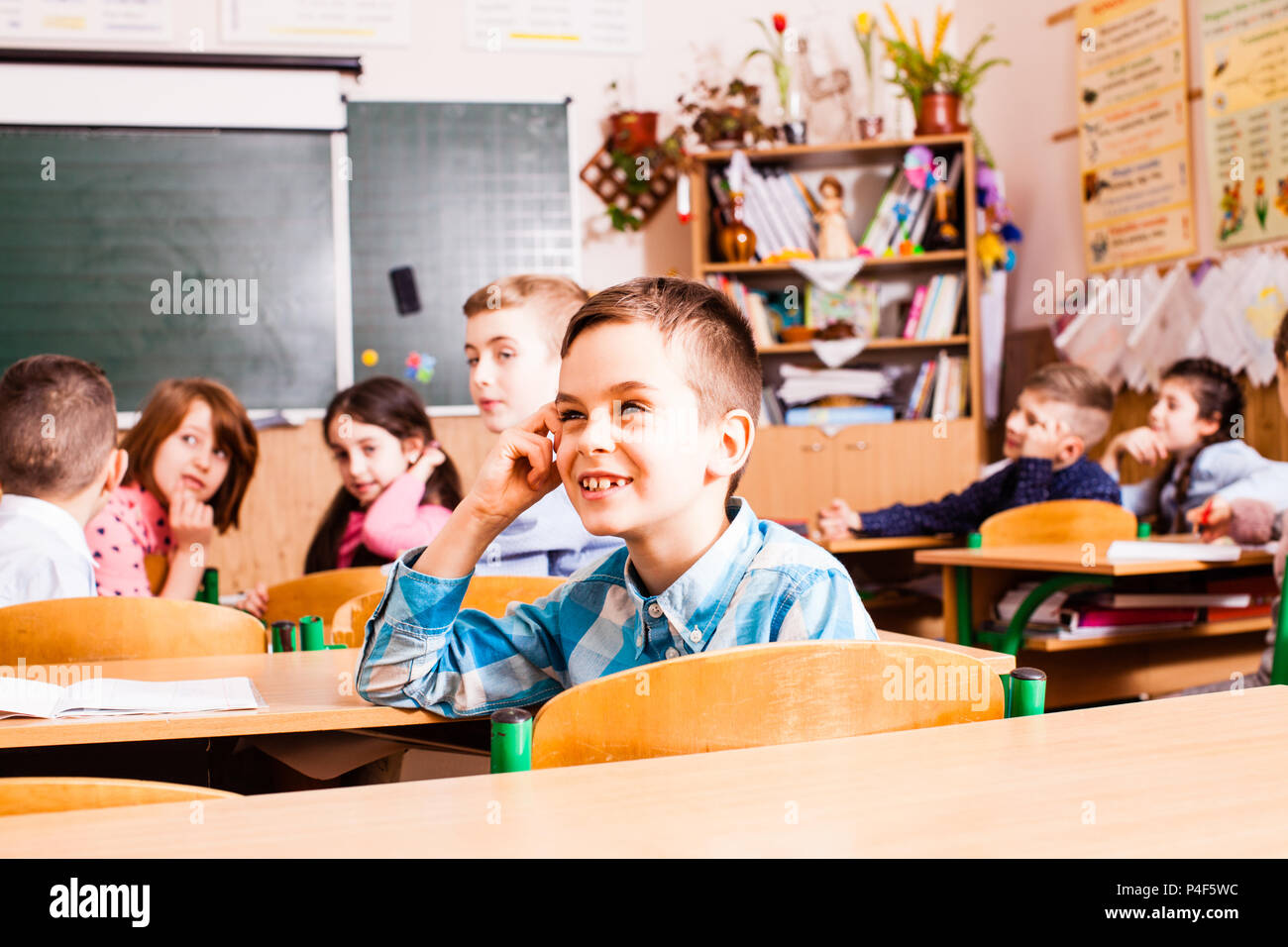 Active pupils want to show themselves Stock Photo - Alamy