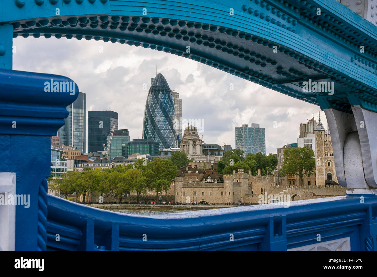 London from Tower bridge Stock Photo - Alamy