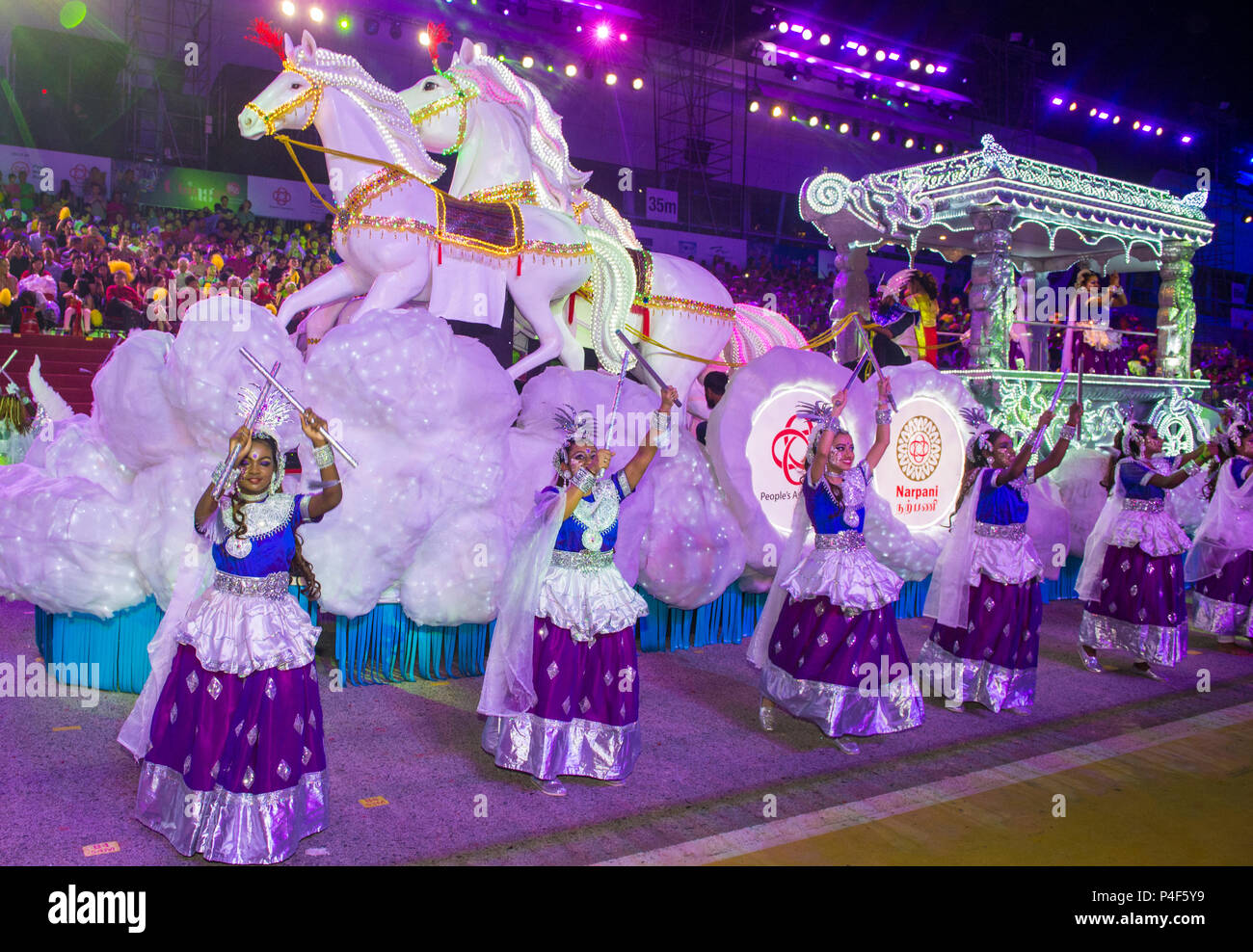 Participants in the Chingay parade in Singapore Stock Photo - Alamy