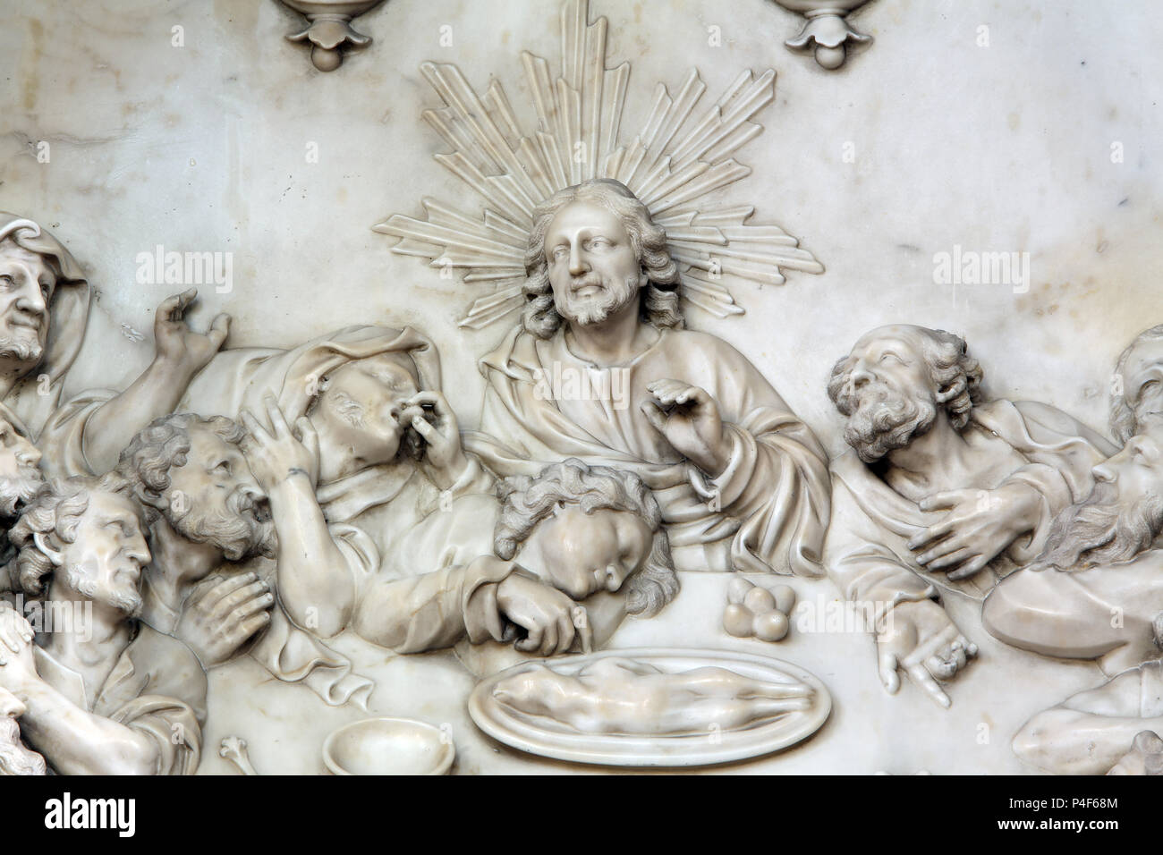 Altar of the Last Supper in Zagreb cathedral dedicated to the ...