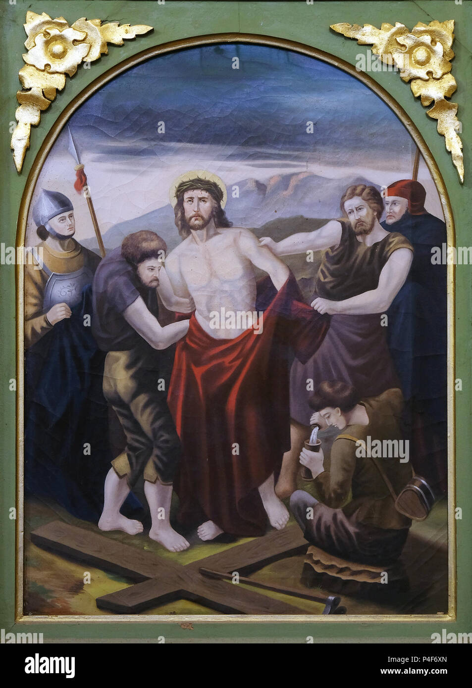 10th Stations of the Cross, Jesus is stripped of His garments, church ...