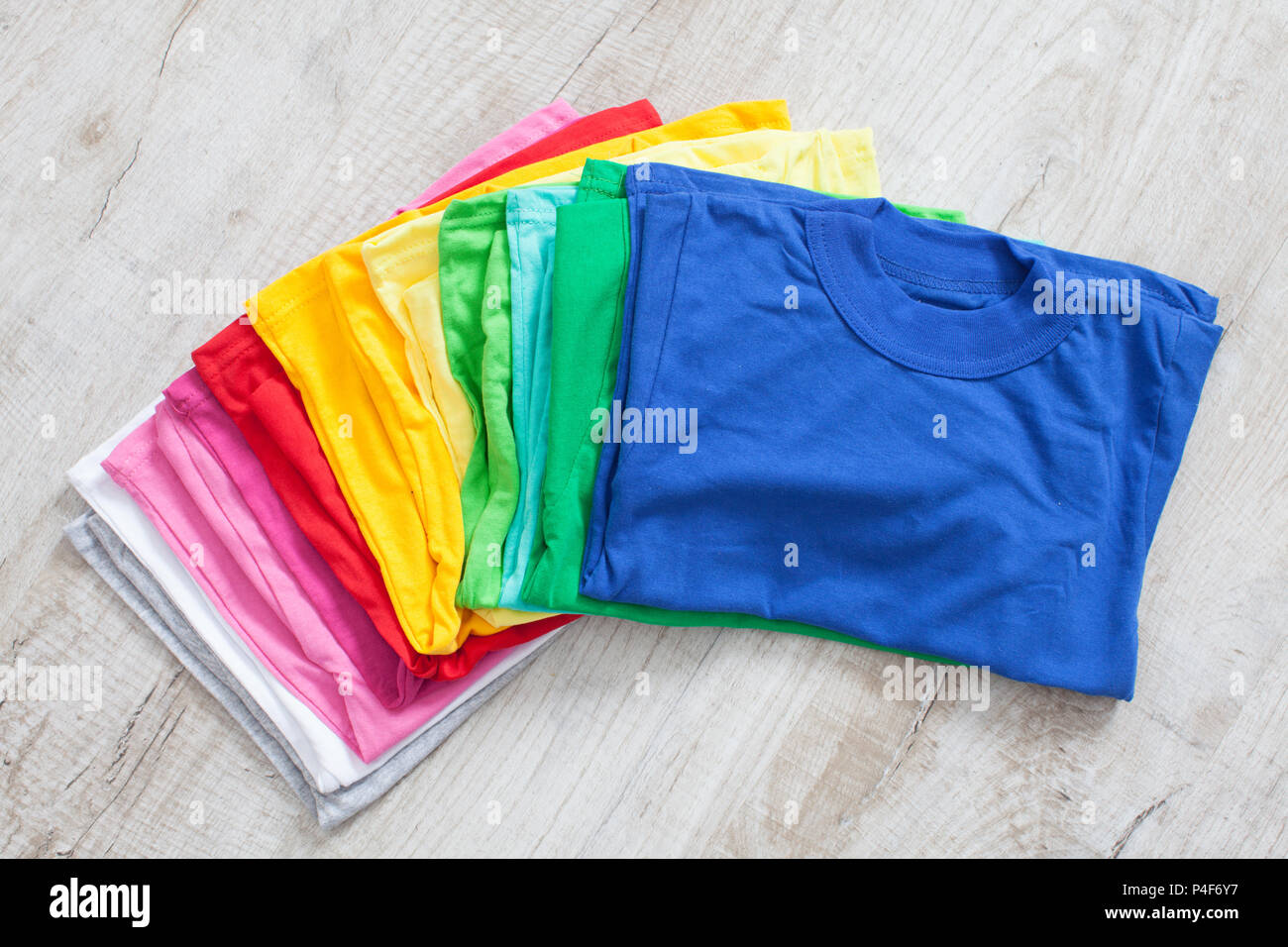 Folded tshirt hi-res stock photography and images - Alamy
