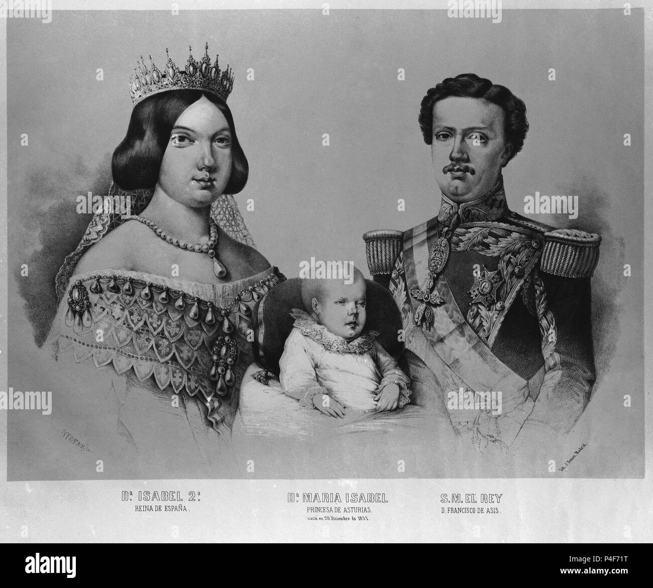 Isabel ii hija Black and White Stock Photos & Images - Alamy