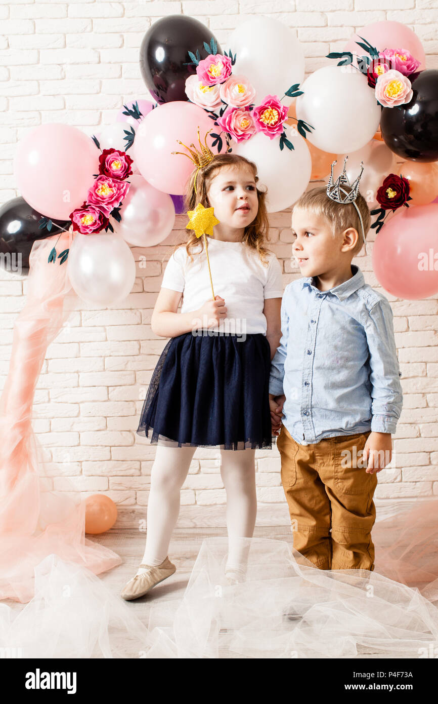 little prince with his princess Stock Photo - Alamy