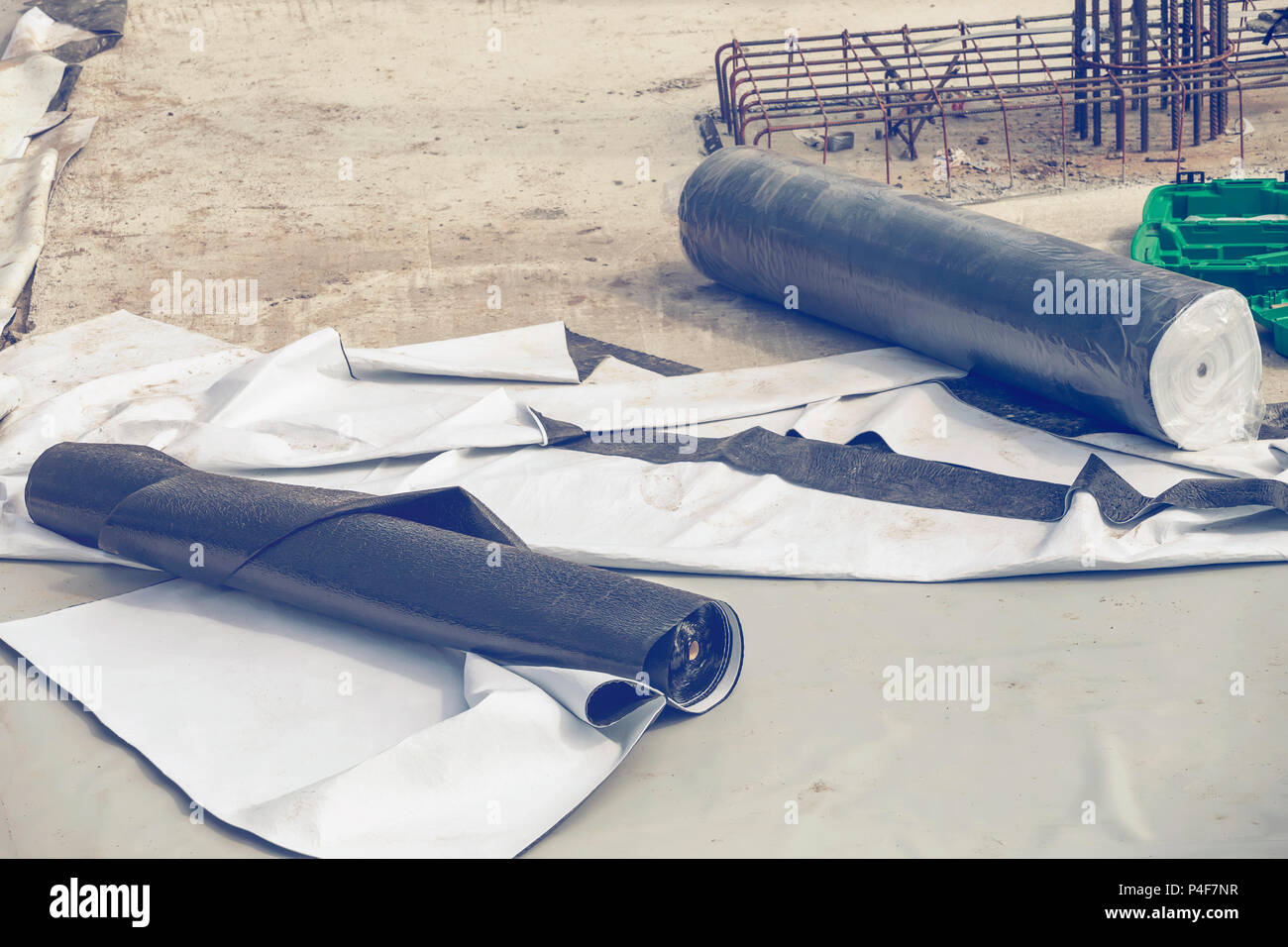 Waterproof rolls with double sides covered with insulation materials at ...