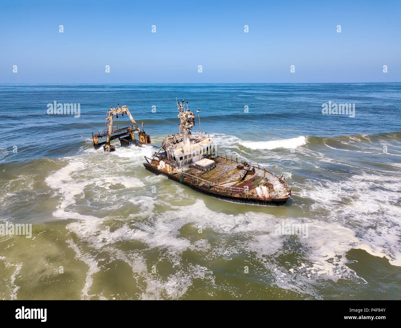 Ship Wreck along the Skeleton Coast in Western Namibia taken in January ...