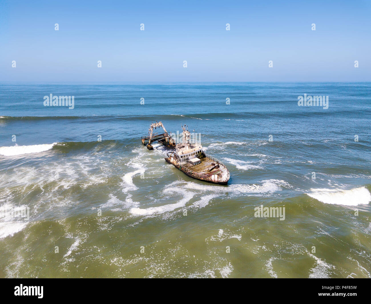 Ship Wreck along the Skeleton Coast in Western Namibia taken in January ...