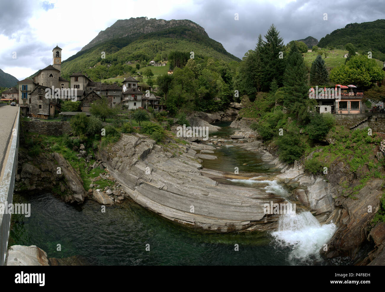 Bed of the Versasca River, Valle Versasca above Locarno in Ticino Stock ...