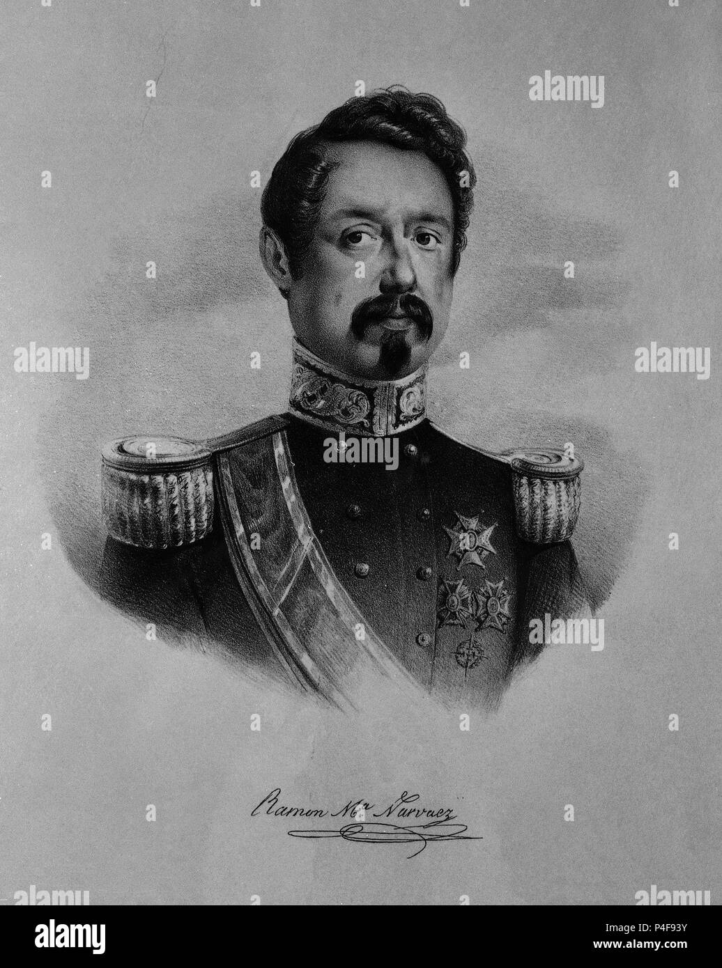 RAMON MARIA DE NARVAEZ - DUQUE DE VALENCIA - 1800/1868 - MILITAR ...