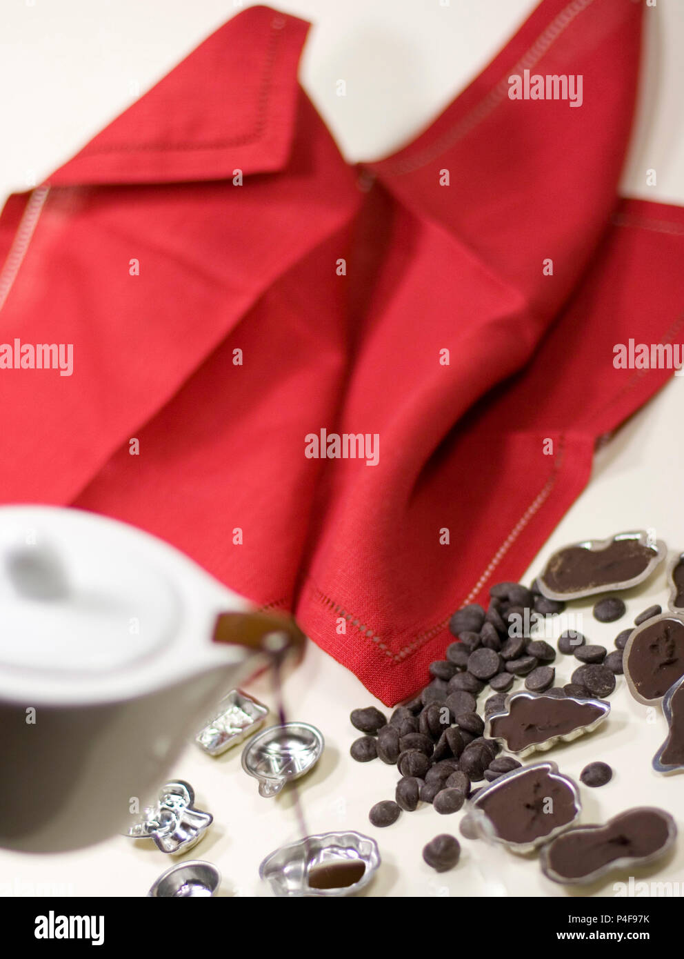 handmade chocolate sweets and hot chocolate Stock Photo - Alamy