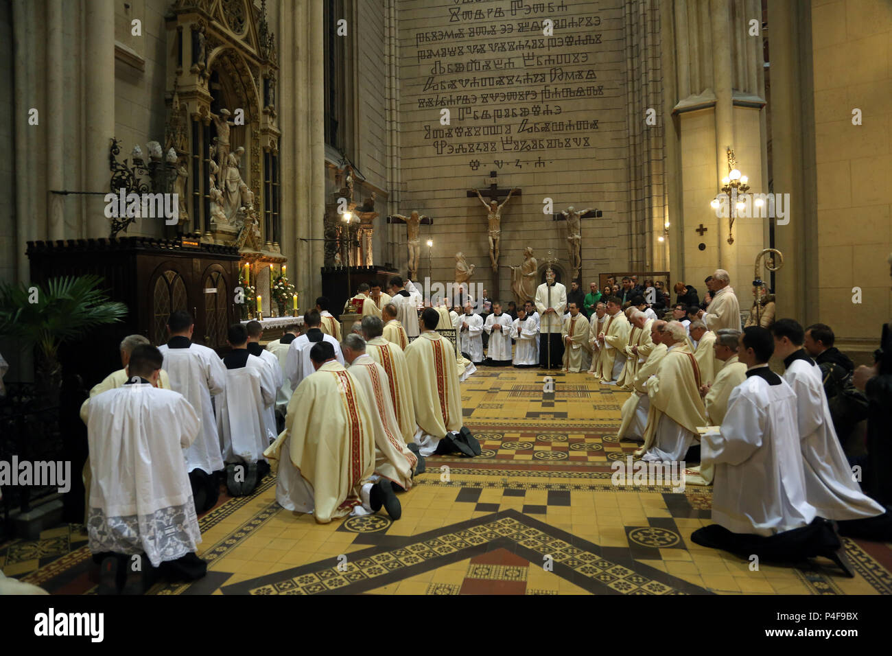 Holy Thursday, Mass Lord's Supper, led by Cardinal Josip Bozanic ...