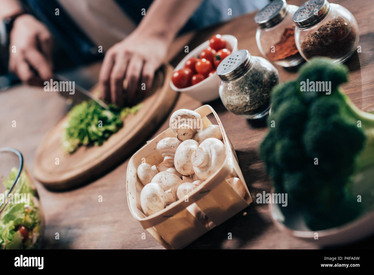 Cutting ingredients hi-res stock photography and images - Alamy