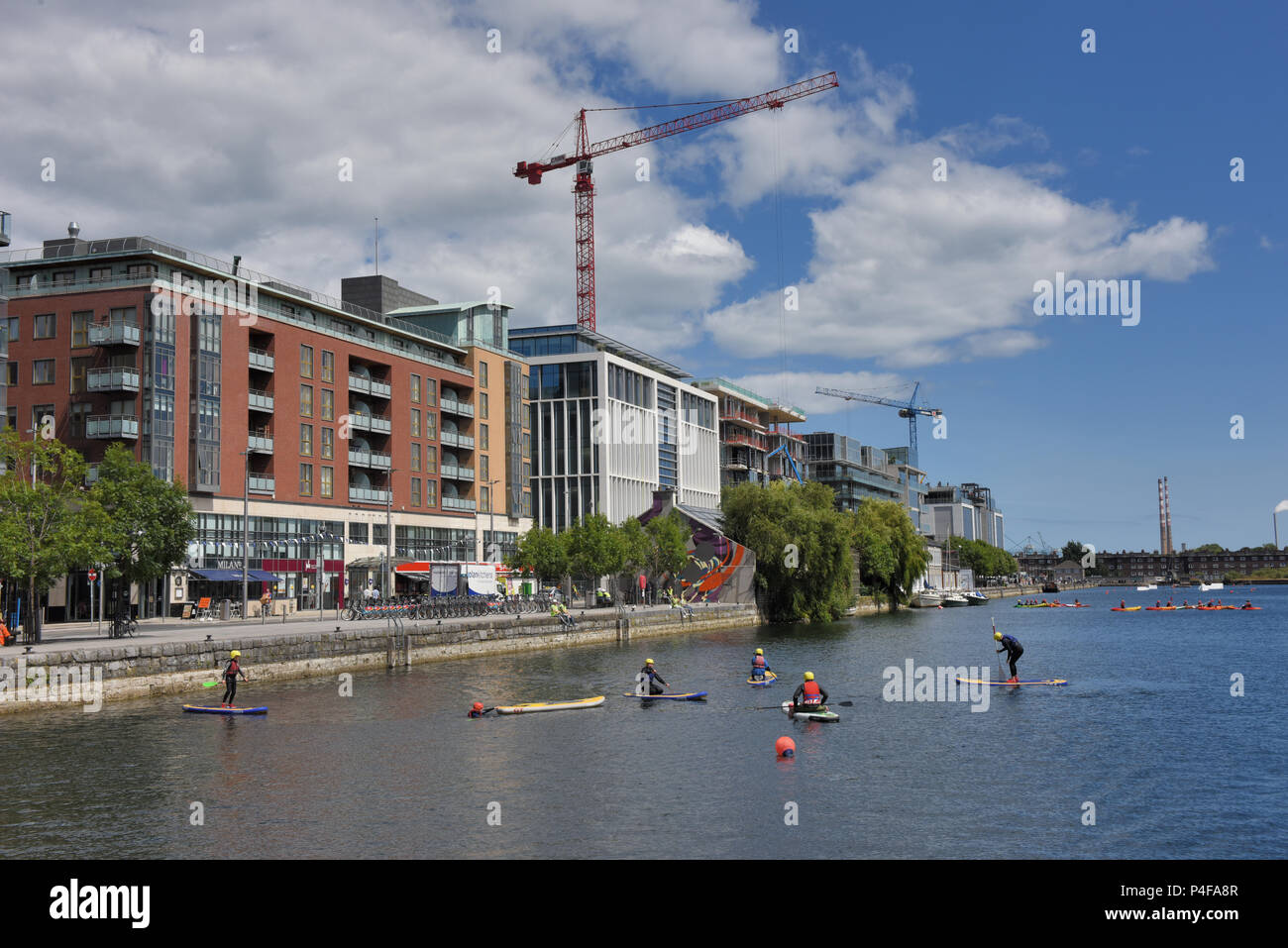 Summertime, Grand Canal, Dublin City Stock Photo - Alamy
