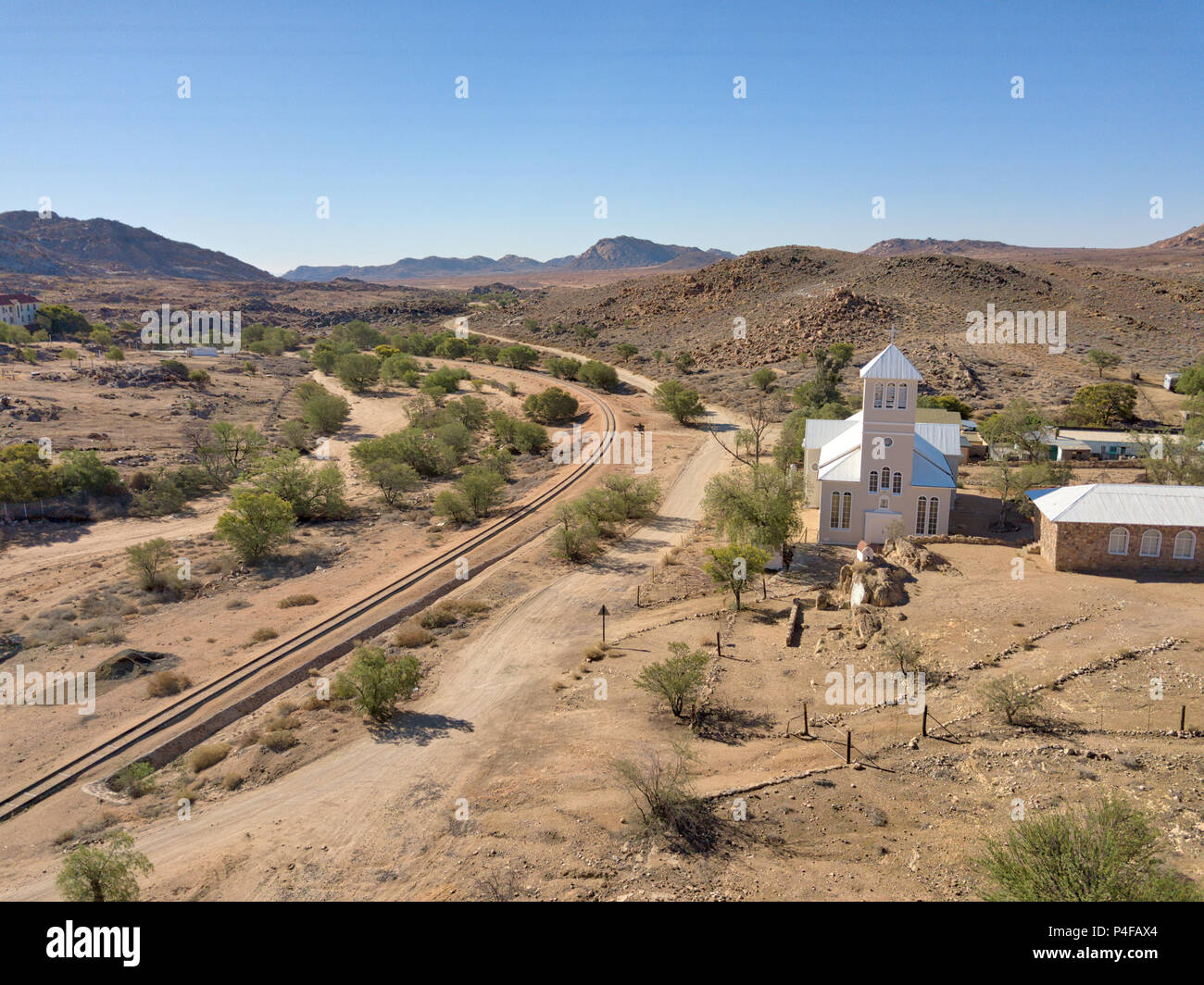 German Desert Village Aus in Southern Namibia taken in January 2018 ...