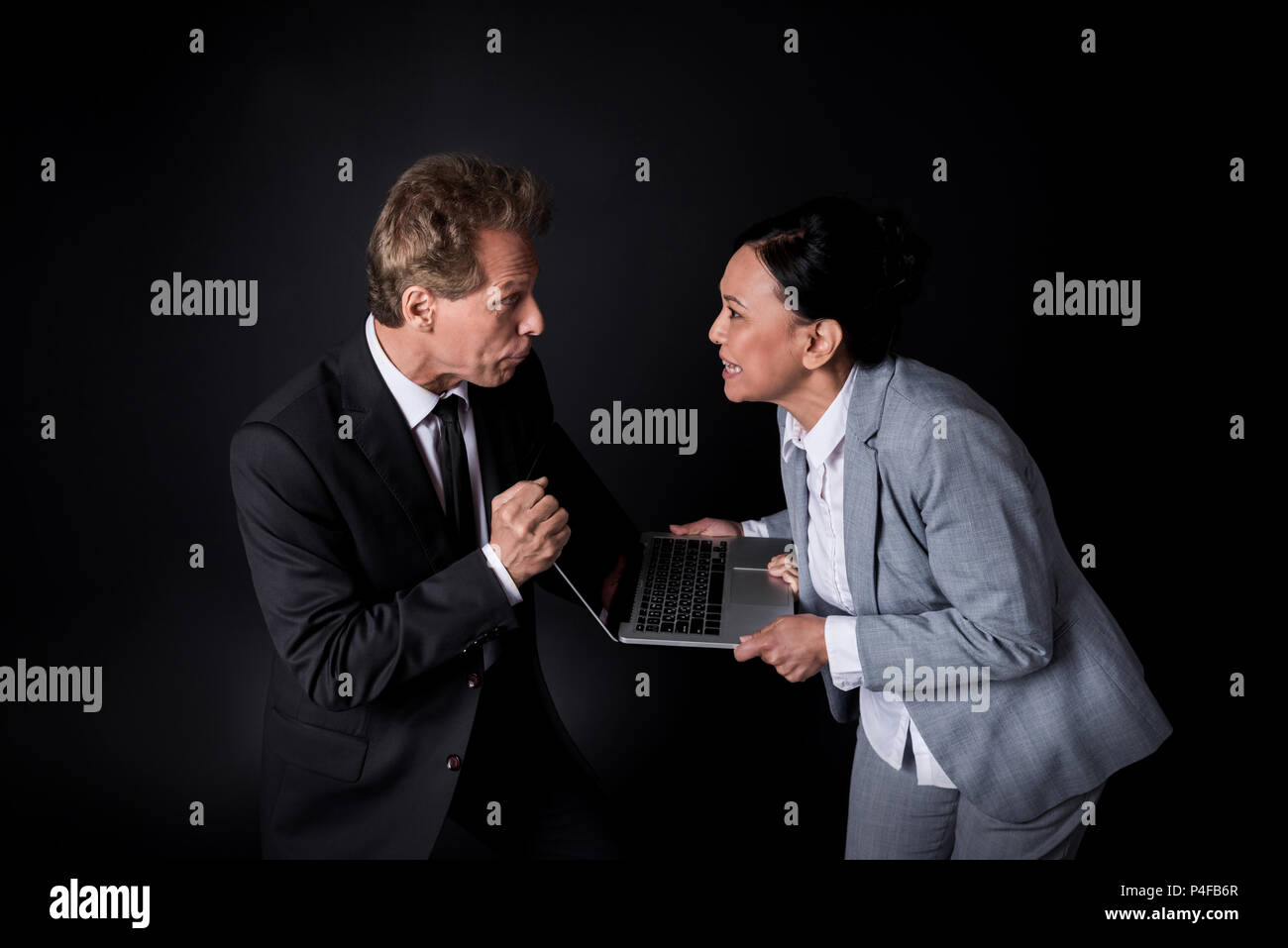 Fighting coworkers hi-res stock photography and images - Alamy