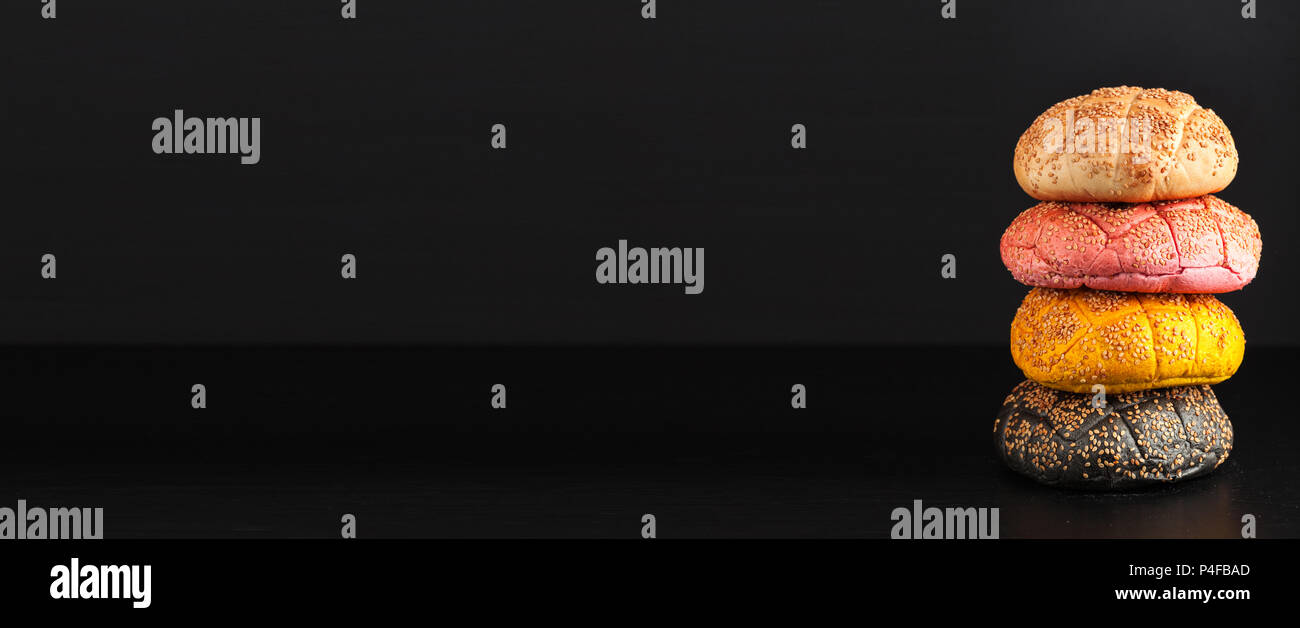 Colored buns hi-res stock photography and images - Alamy