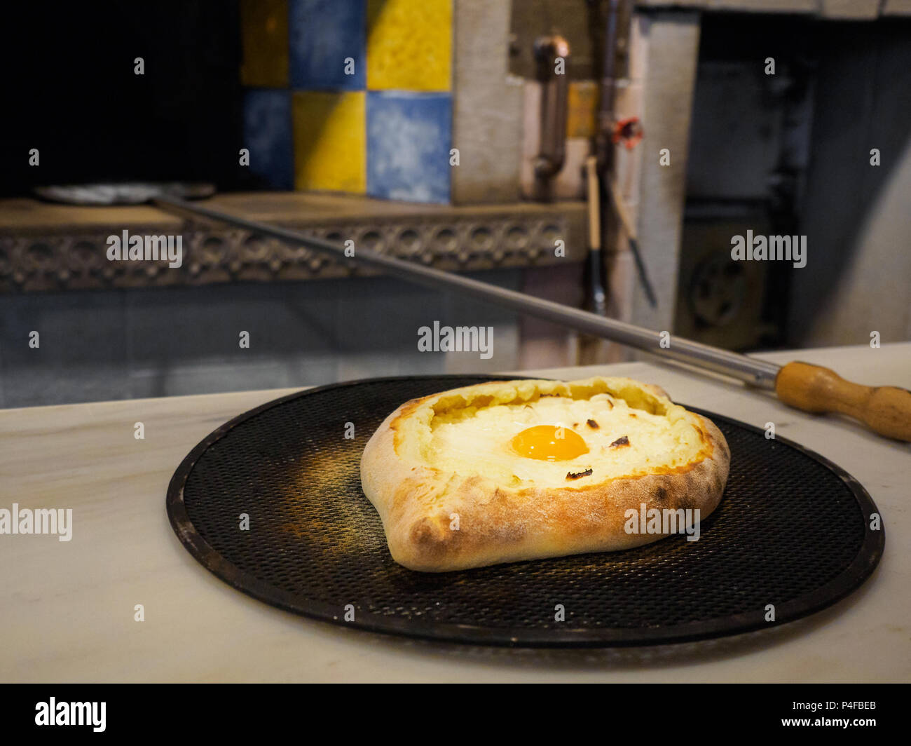 Close up tasty khachapuri on hi-res stock photography and images - Alamy