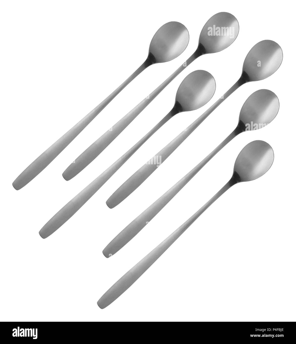 Spoon teaspoon isolated on Black and White Stock Photos & Images - Alamy