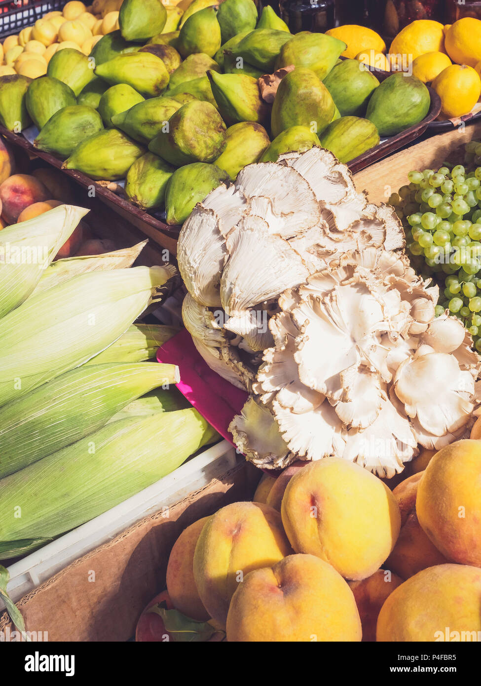 fresh gourmet fruits and vegetables for sale in Georgia Stock Photo - Alamy