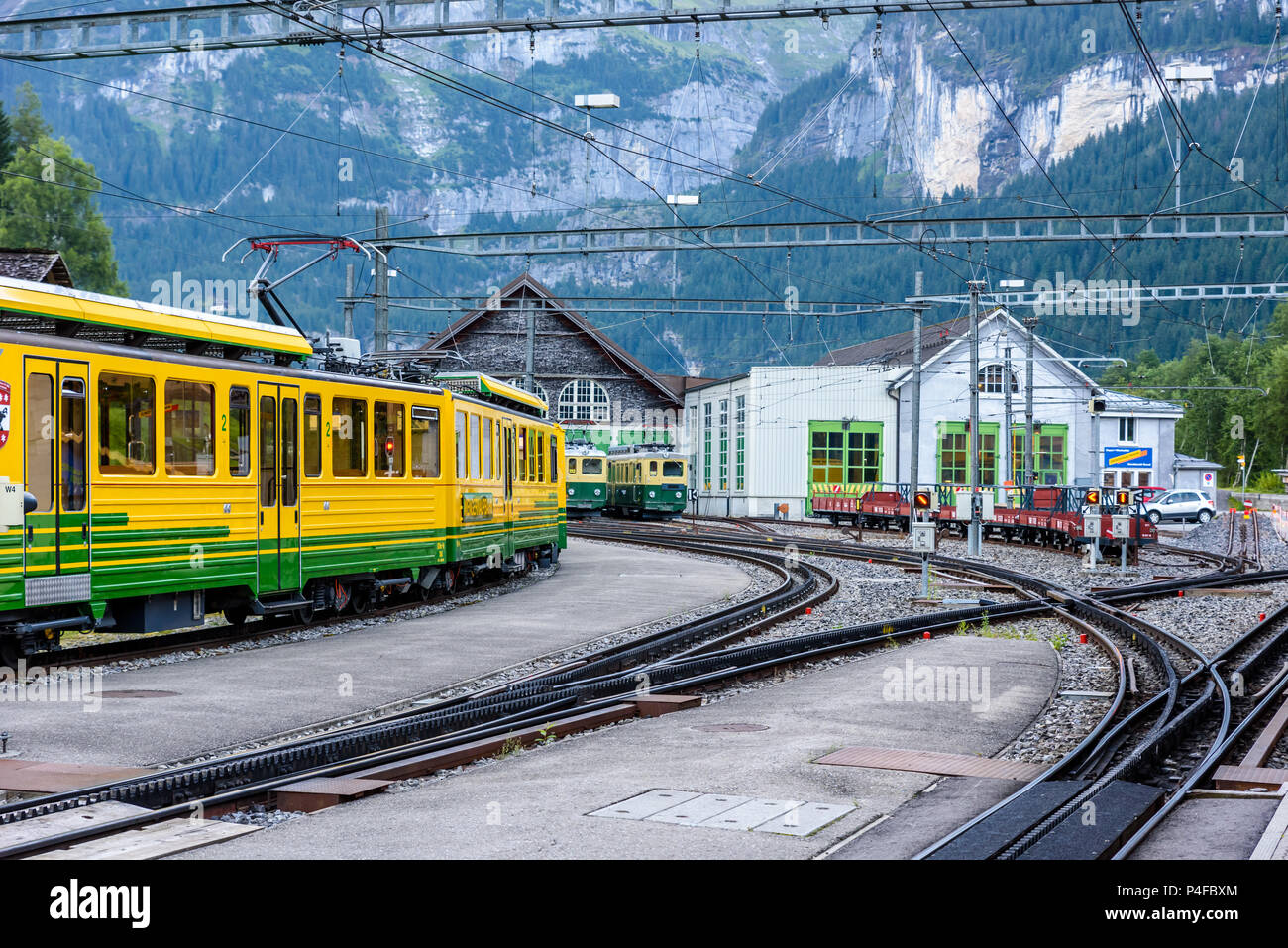 Famous train between Grindelwald and the Jungfraujoch station - railway ...