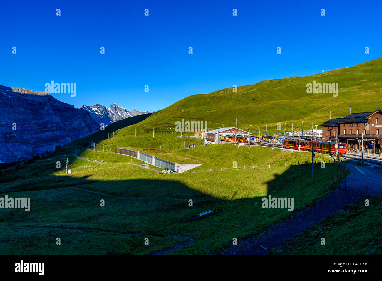 Famous train between Grindelwald and the Jungfraujoch station - railway ...