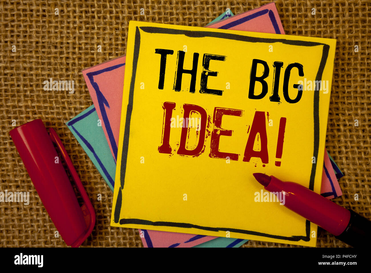Handwriting textss The Big Idea Motivational Call. Concept meaning Have ...
